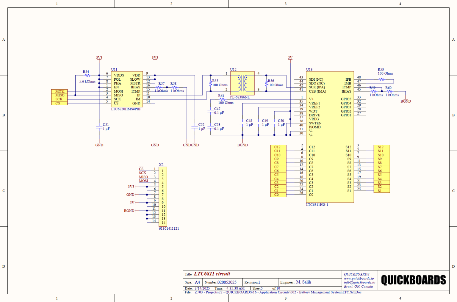 12 Cell Battery Management System (BMS) Design Guide